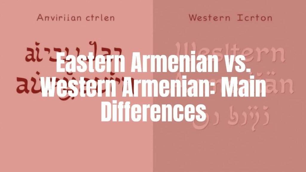 Eastern Armenian vs. Western Armenian: Main Differences - whysoarmenia.com